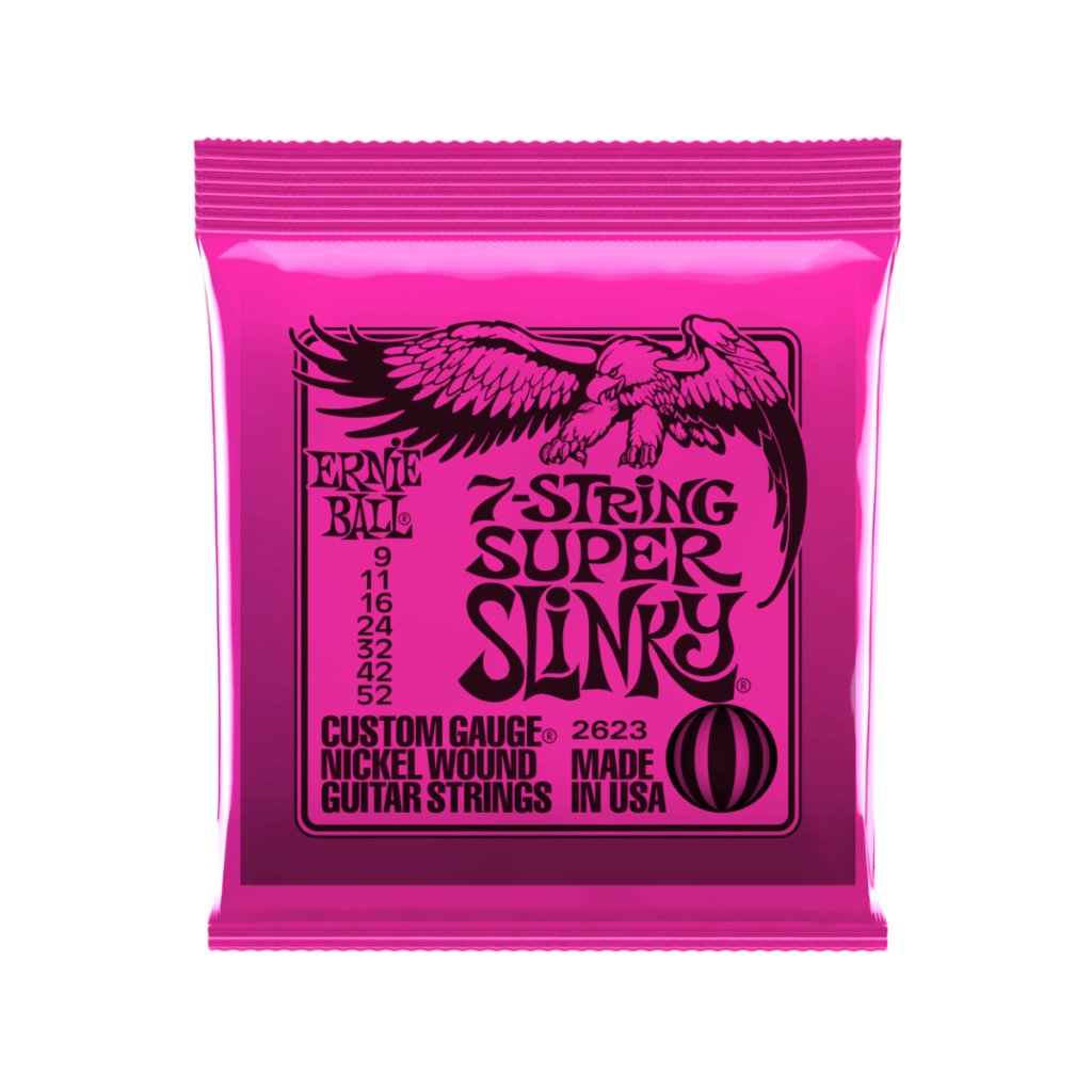 Cuerdas Guitarra Eléctrica Ernie Ball 7 cuerdas Super Slinky 2623 | Tienda Musical Francisco El ...